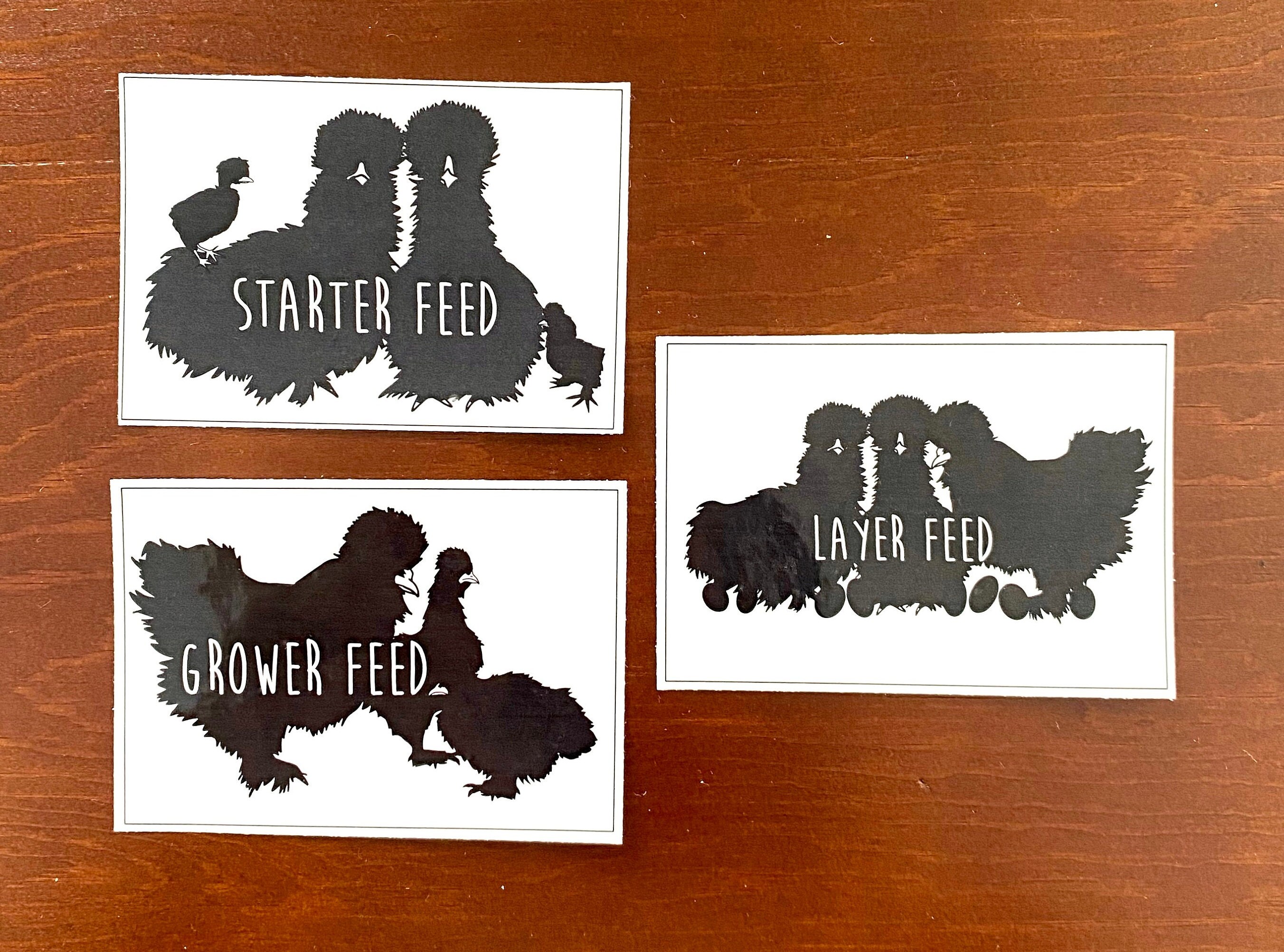 Chicken Feed Label Stickers (pack of 3) - Etsy