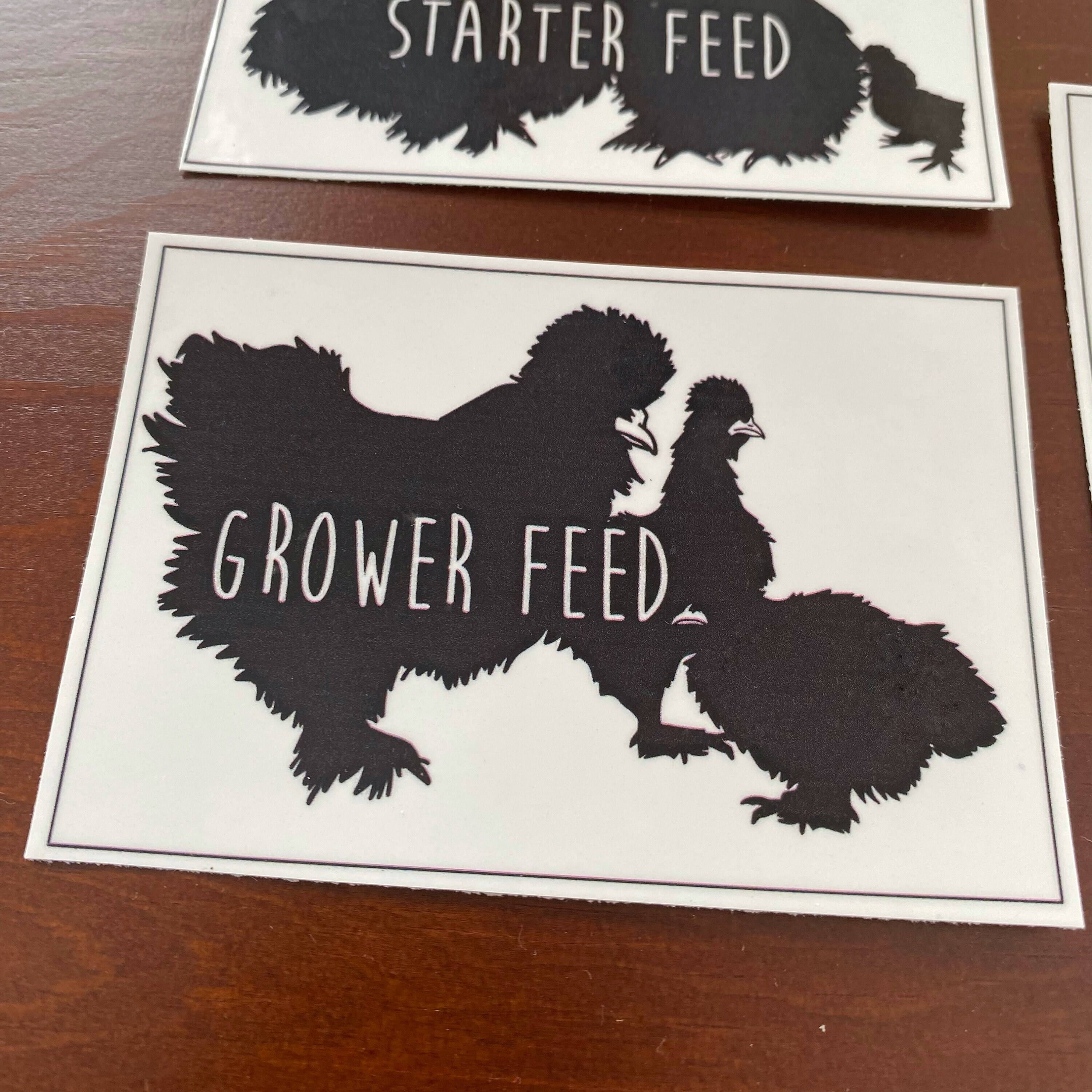Chicken Feed Label Stickers (pack of 3) - Etsy