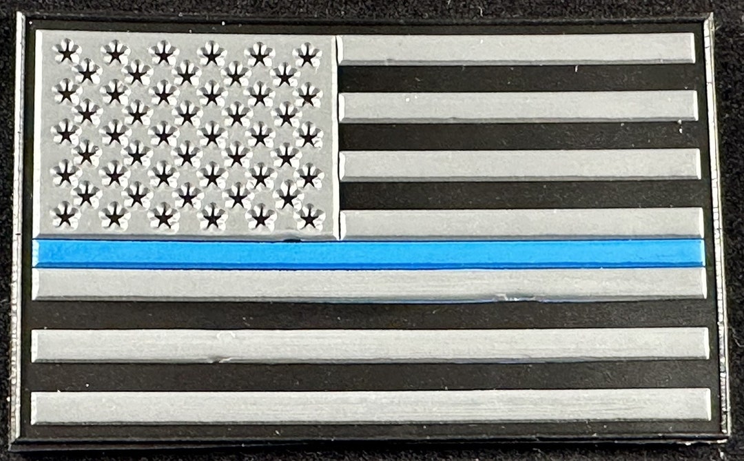 Patriotic Blue Line US Flag Morale Patch Made in the USA - Etsy