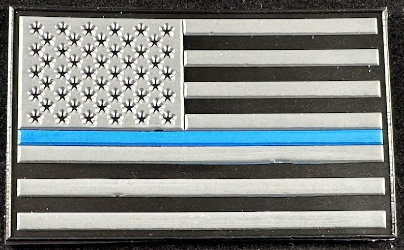 Patriotic Blue Line US Flag Morale Patch Made in the USA - Etsy