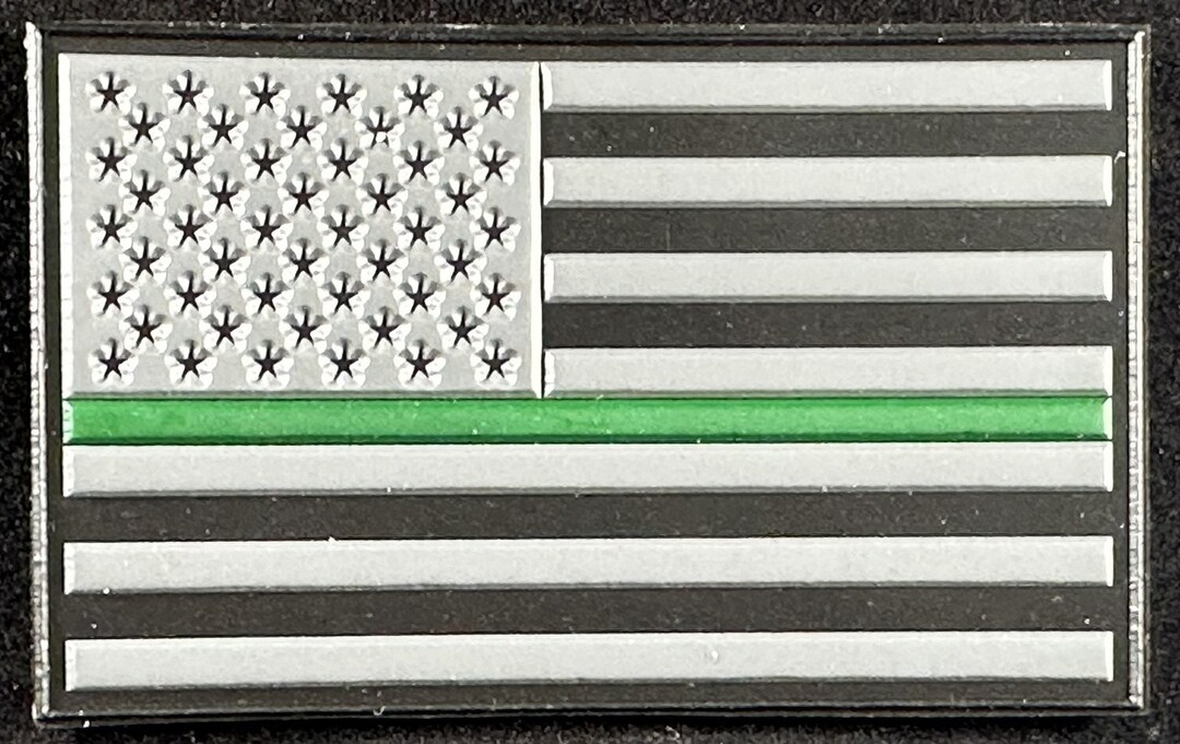Patriotic Green Line US Flag Morale Patch - Made in the USA - Etsy