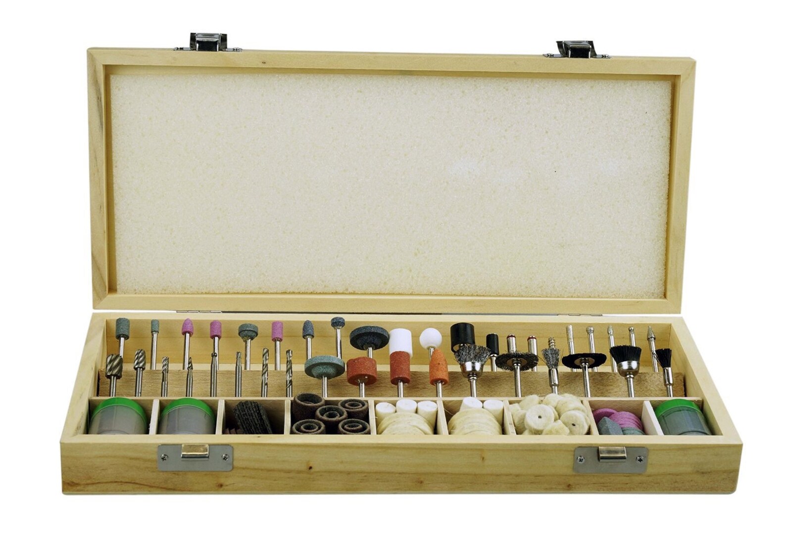 228pc Rotary Tool Accessories in Wooden Box - Etsy