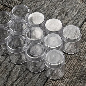 12-IN-1 Plastic Screw Top Storage Containers 1.5x 2 - Etsy
