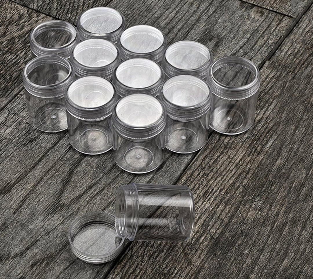 12-IN-1 Plastic Screw Top Storage Containers 1.5x 2 - Etsy