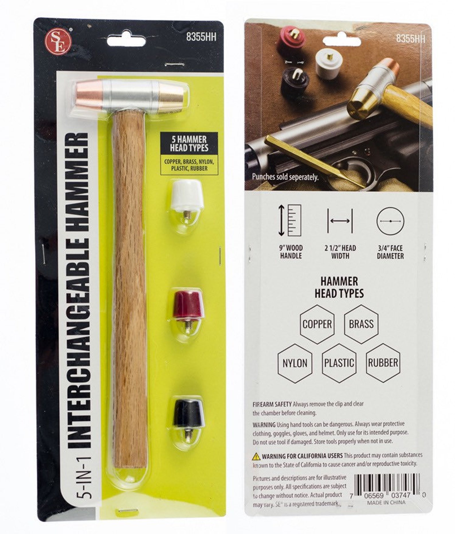 5 IN 1 Craft and Jewelers Hammer Set With Interchangeable Head - Etsy