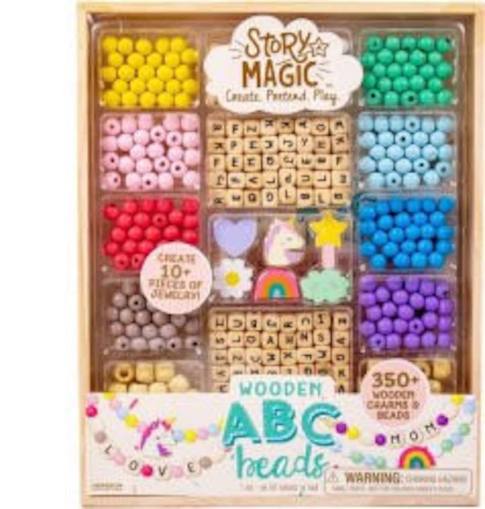 Story Magic Wooden ABC Beads Jewelry Making Kit - Etsy