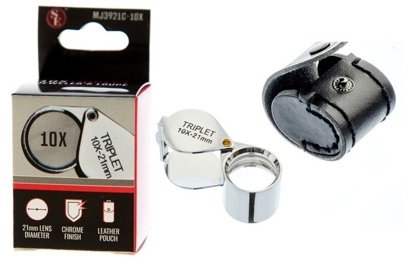10x21mm Chrome Round Body Triplet Jewelers Loupe - Etsy