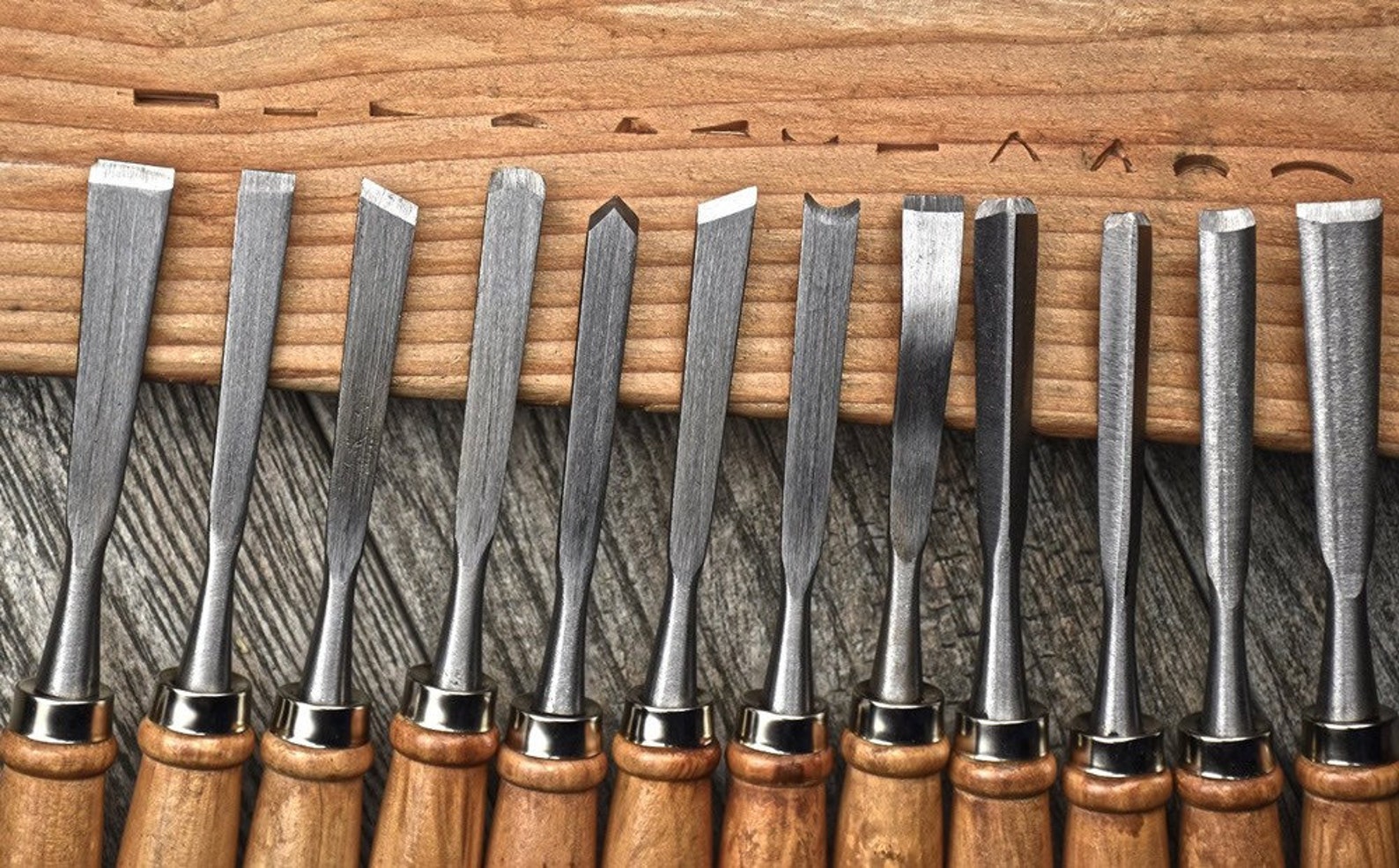 12pc 7-3/4 Professional Quality Wood Carving Chisel Set | Etsy