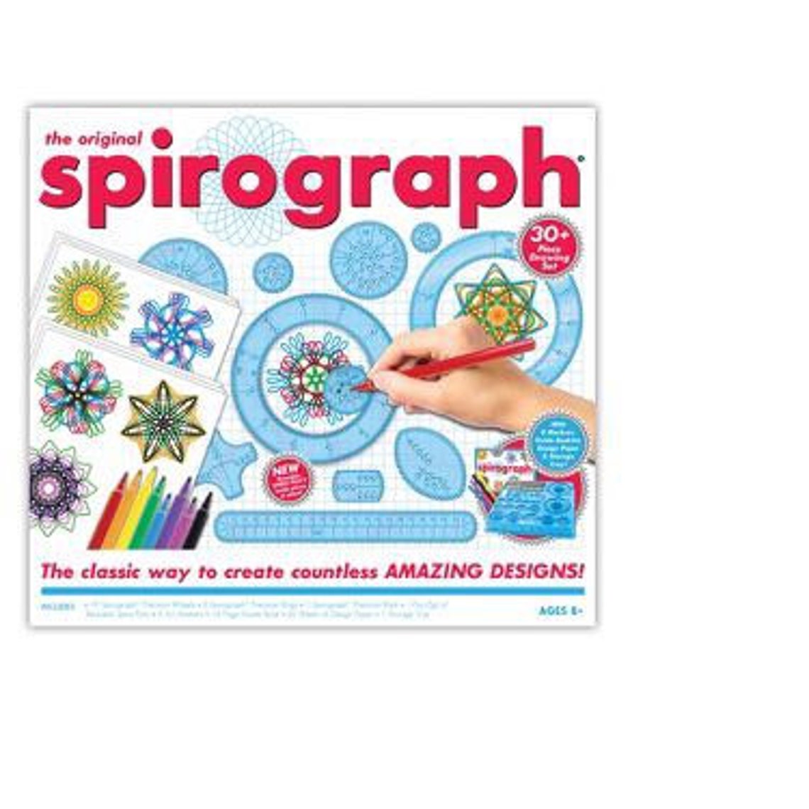 The Original Spirograph® Design Set With Markers Art Kit - Etsy