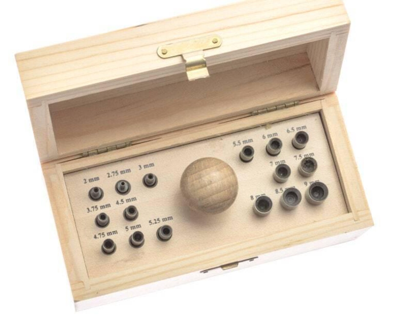 Bezel Setting Punch Set in Wood Box With 16 Punches Size 3mm to 9mm - Etsy