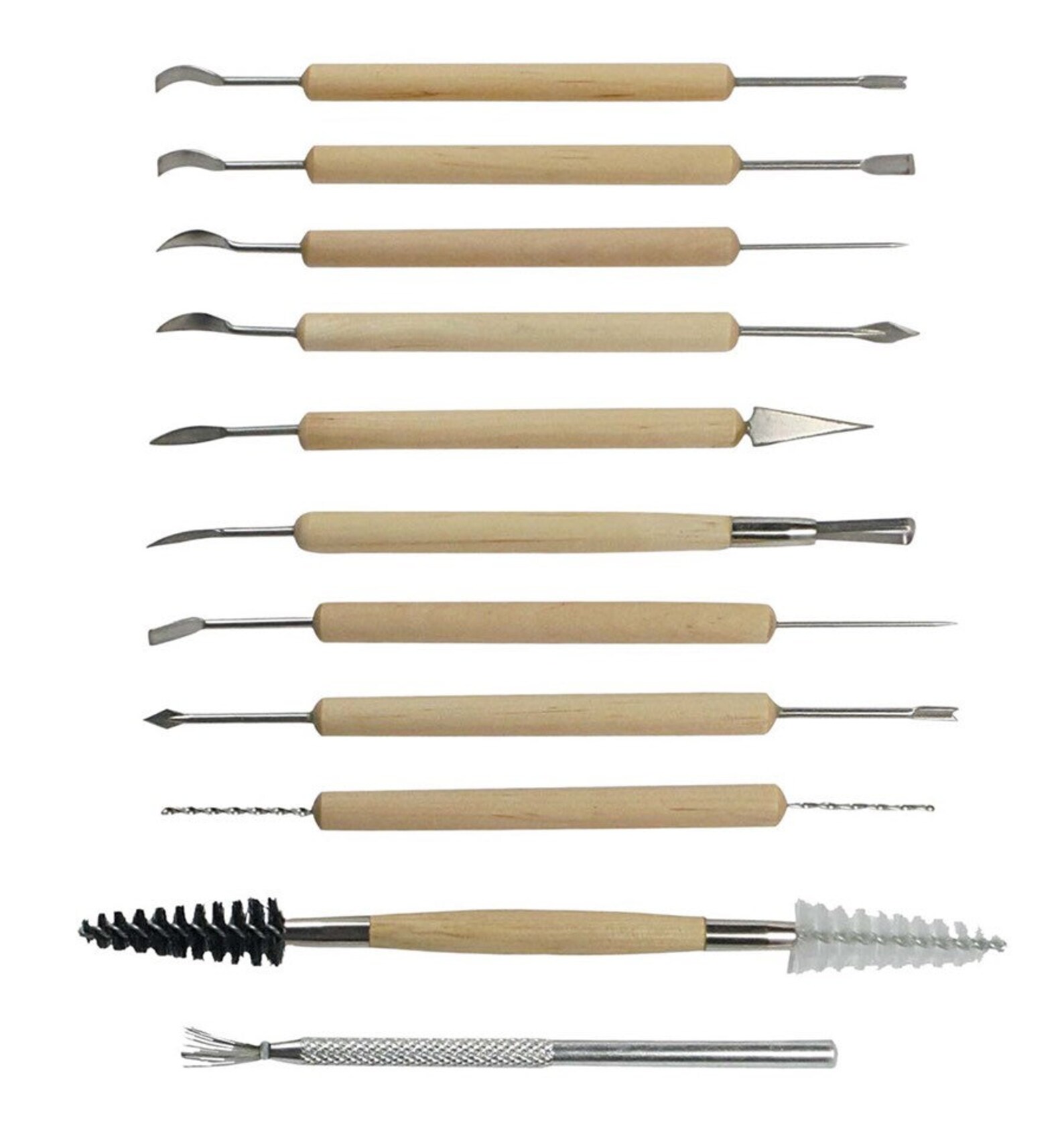 11pc Double-sided Pottery Tool Set 21 Assorted Tips and - Etsy
