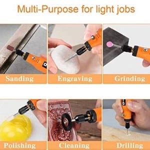 Cordless Rotary Tool Kit: 3-speed Mini Power Tool With 40 Accessories ...