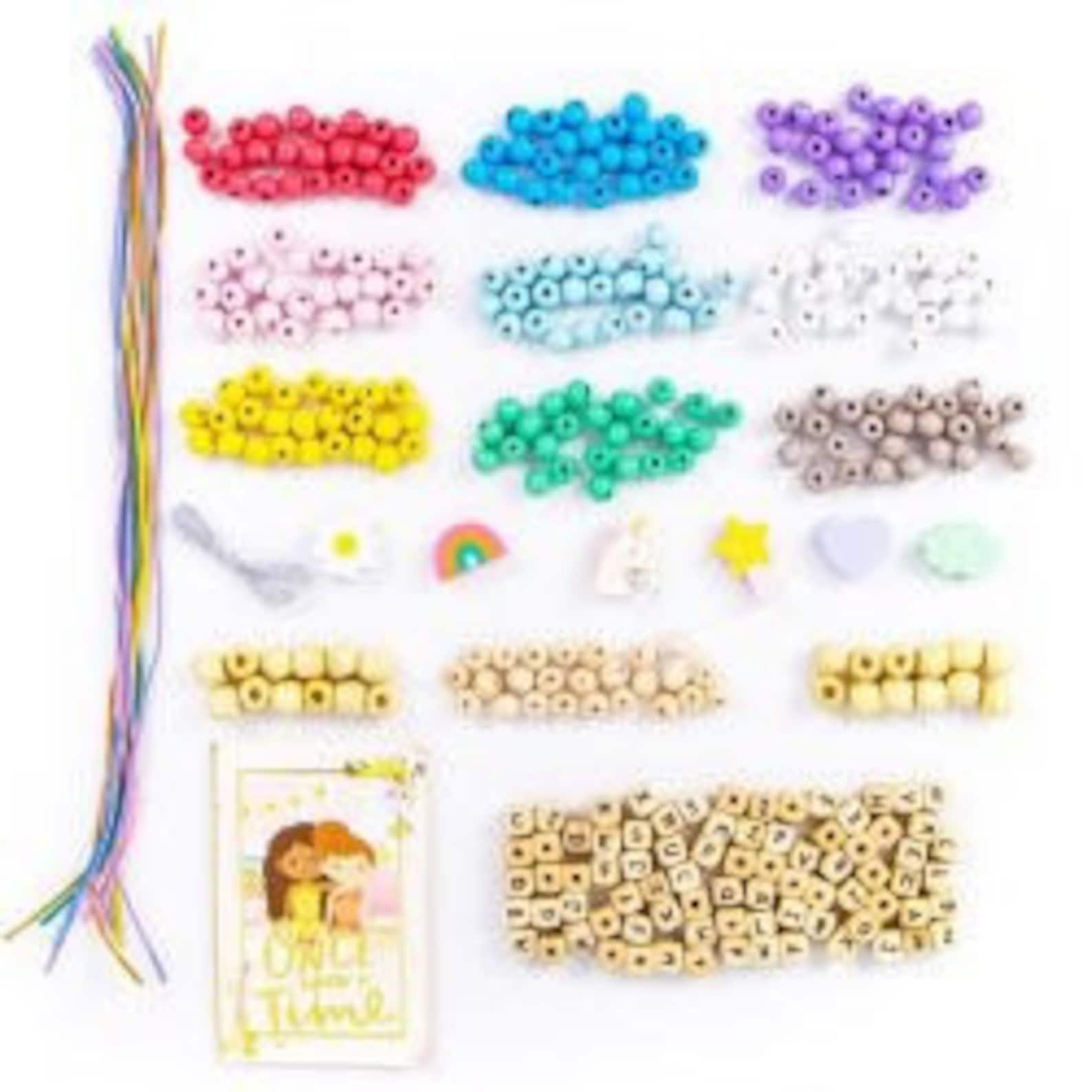 Story Magic Wooden ABC Beads Jewelry Making Kit - Etsy