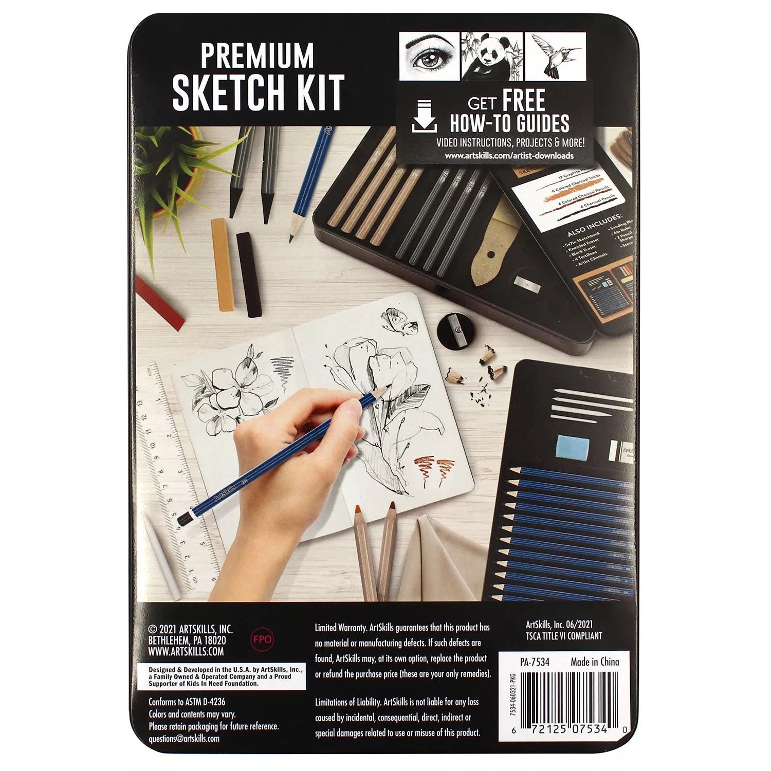 Artskills Assorted Premium Sketching and Drawing Kit 39 - Etsy