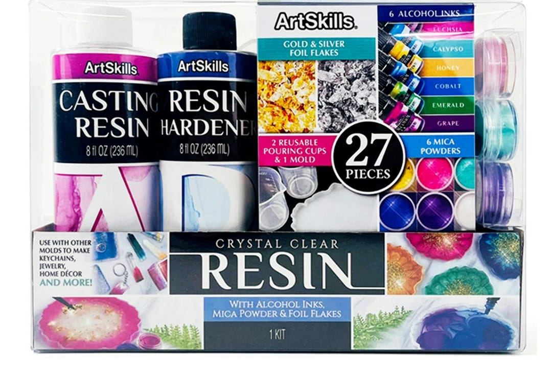 Artskills Diy Epoxy Resin Arts & Crafts Activity Kit, 27 Pieces - Etsy