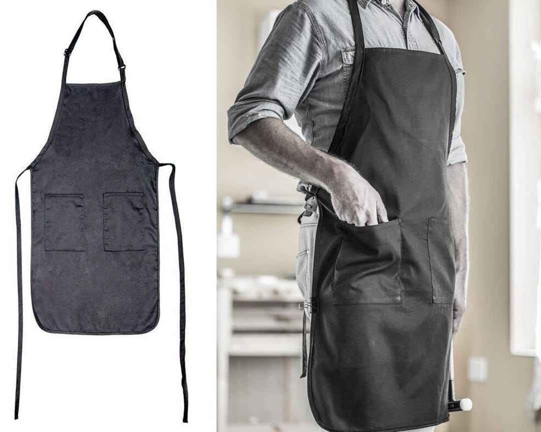 2 Pocket Black Cotton Jewelers Apron - Etsy