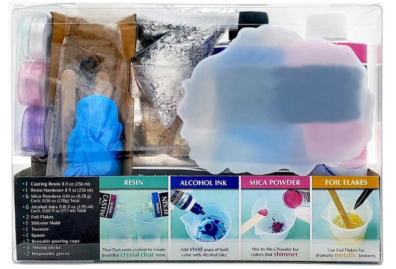 Artskills Diy Epoxy Resin Arts & Crafts Activity Kit, 27 Pieces - Etsy