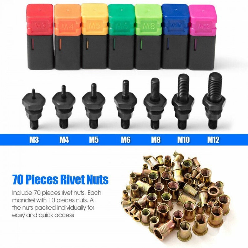 14 Rivet Nut Setter Tool Kit With Case - Etsy
