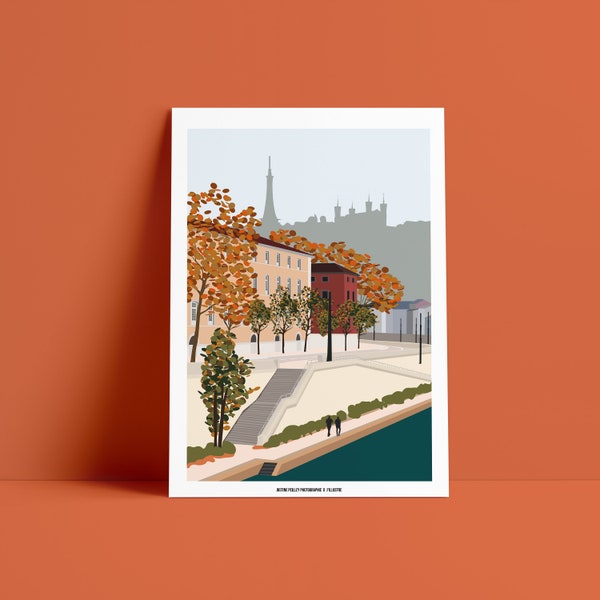 Lyon poster - Etsy France