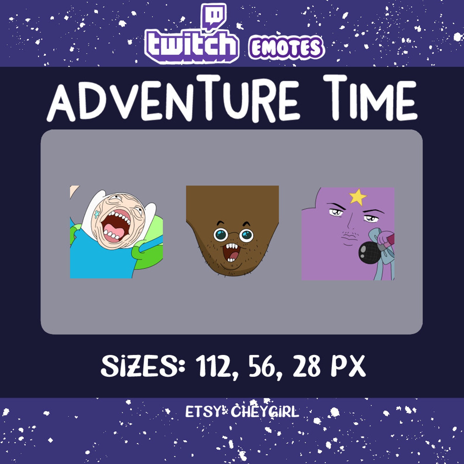 Twitch Emotes - Adventure Time - Etsy