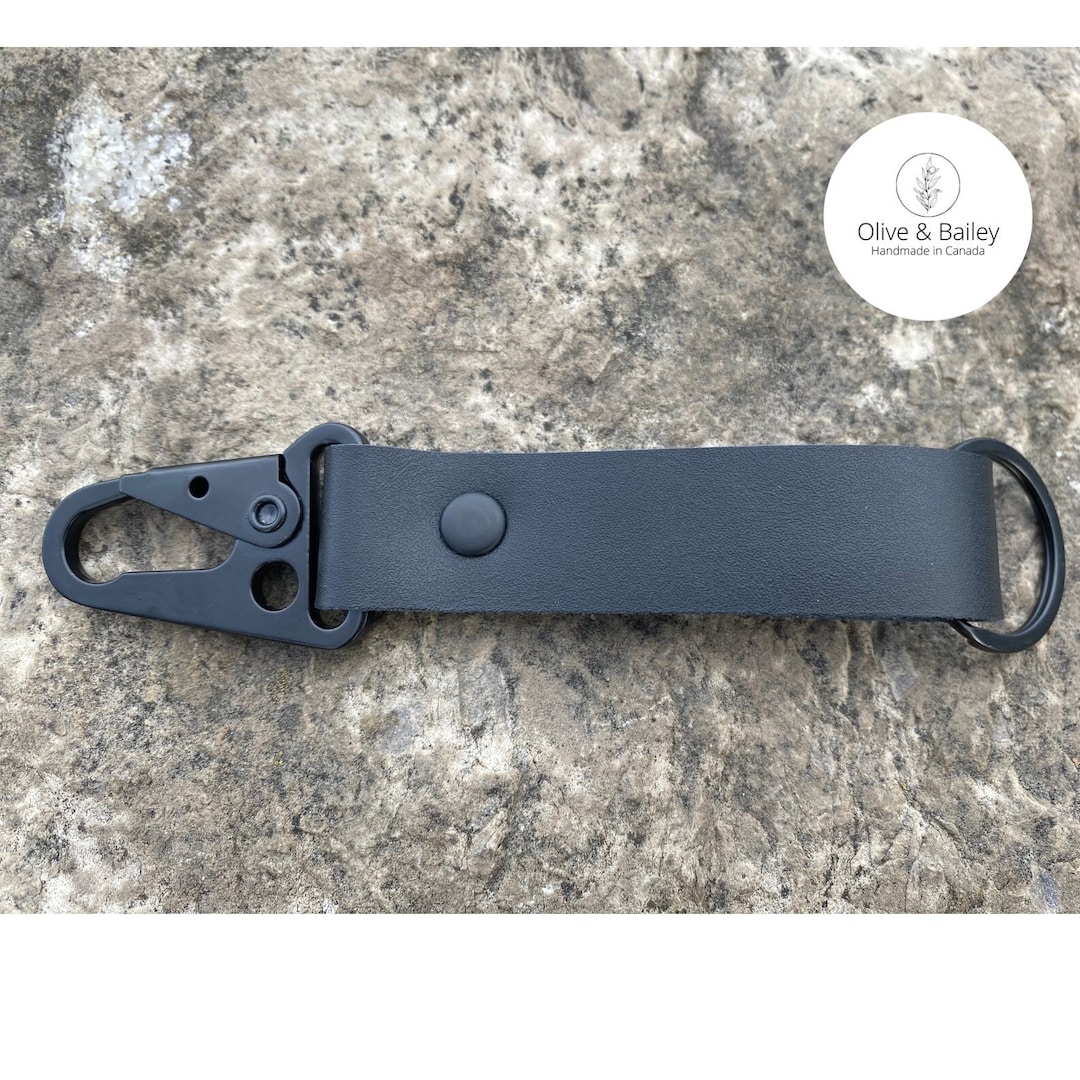 Tactical Personalized Leather Tassel Keychain, Keyring, Fob, Paracord ...