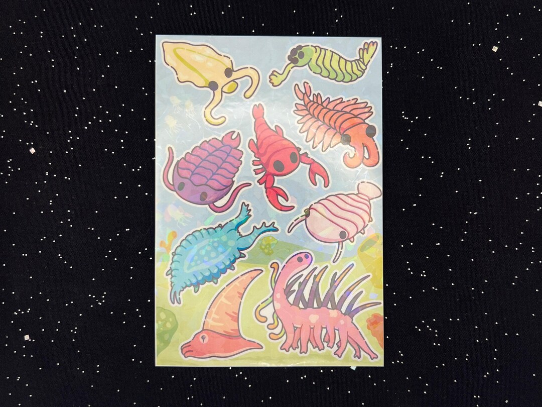 Cambrian Cuties Prehistoric Ocean Life Sticker Sheet - Etsy