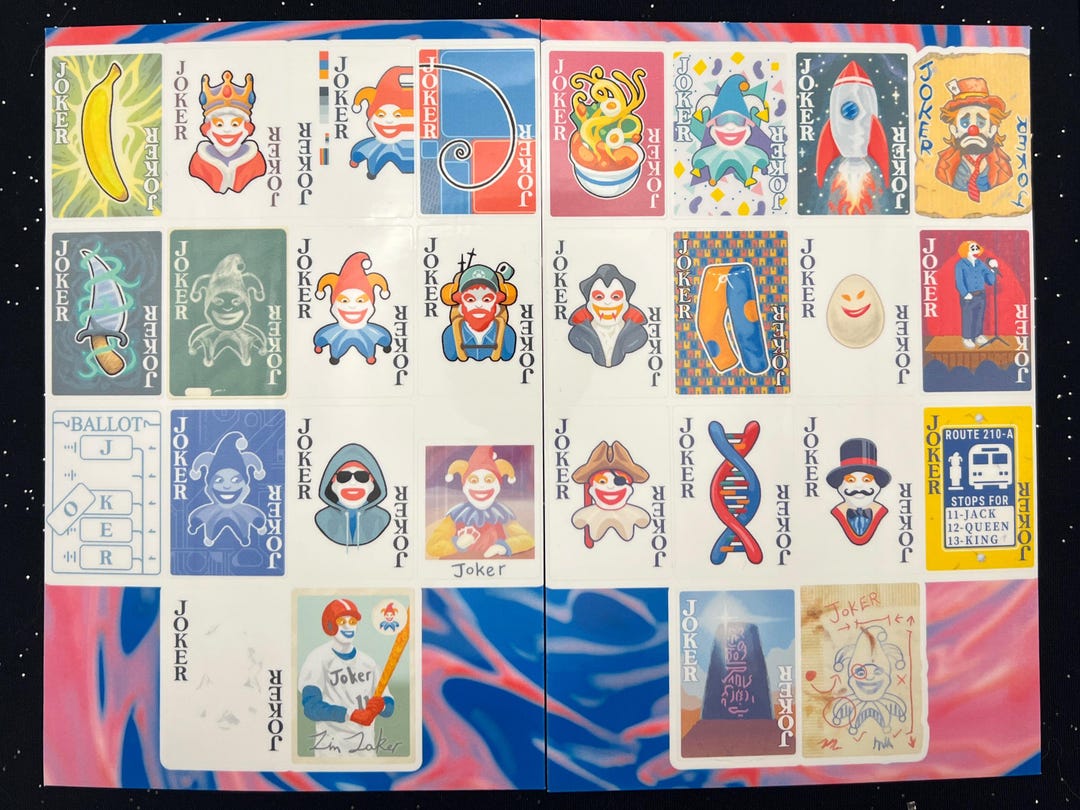 Balatro Jokers Mini Sticker Sheets High Resolution Illustrations - Etsy