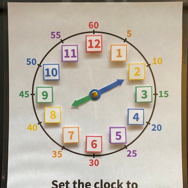 Learn to Tell Time - Etsy