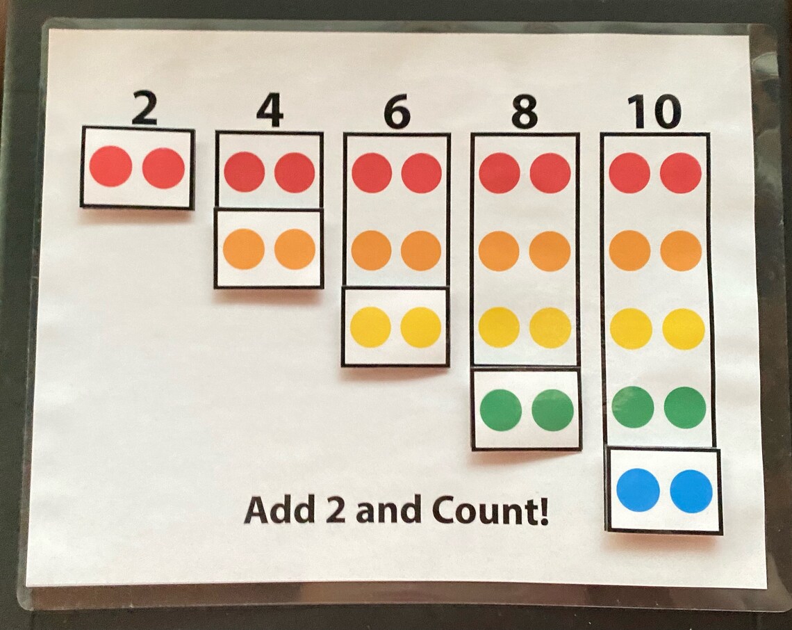 Count by 2's - Skip Counting - Learning Binder Page - Etsy