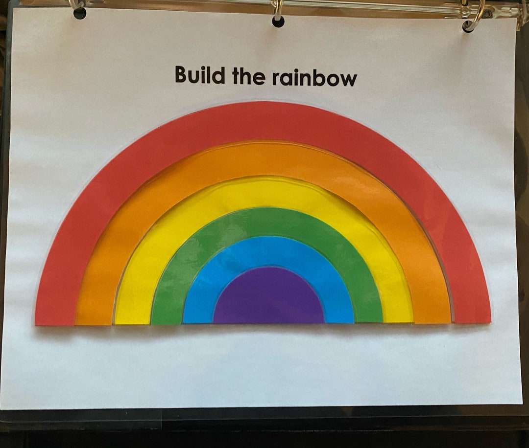 Build A Rainbow - Learning Binder Page - Etsy