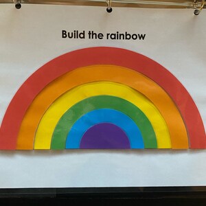 Build A Rainbow - Learning Binder Page - Etsy
