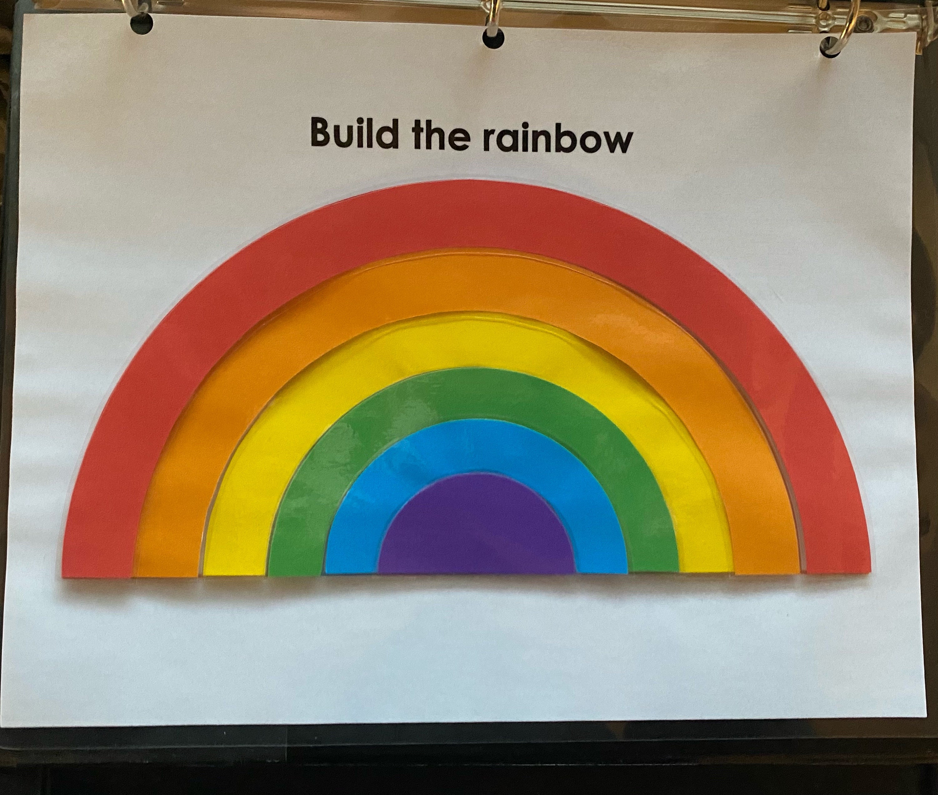 Build A Rainbow - Learning Binder Page - Etsy