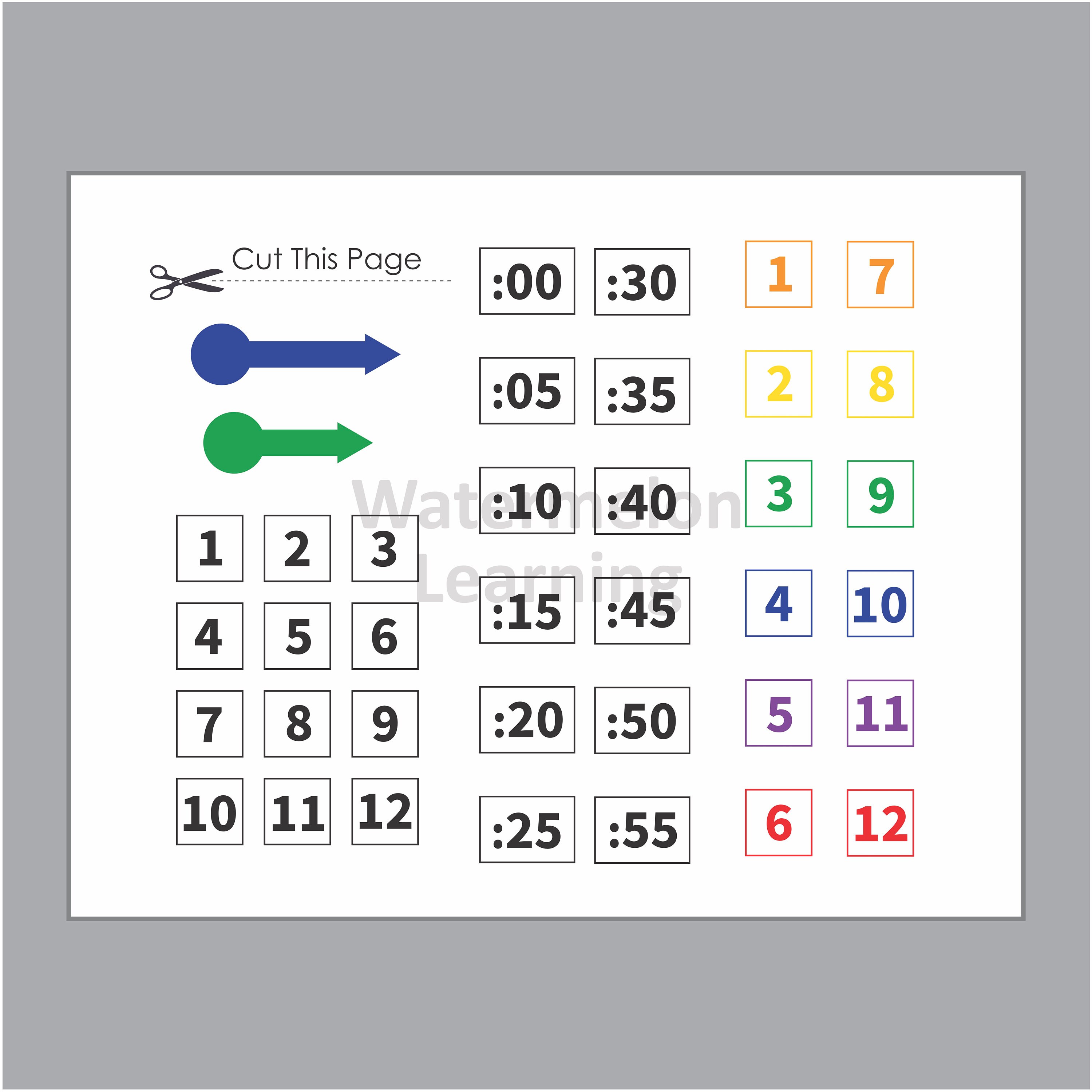 Build a Clock and Learn to Tell Time - Etsy