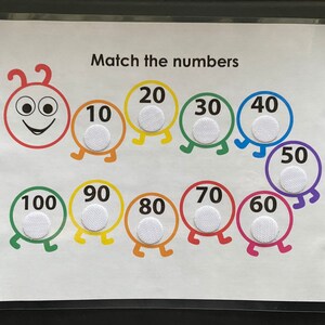 Counting by Ten Caterpillar Learning Page Skip Counting - Etsy