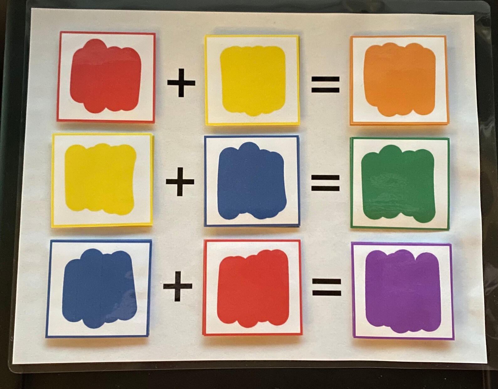 Color Mixing - Learning Binder Page - Etsy