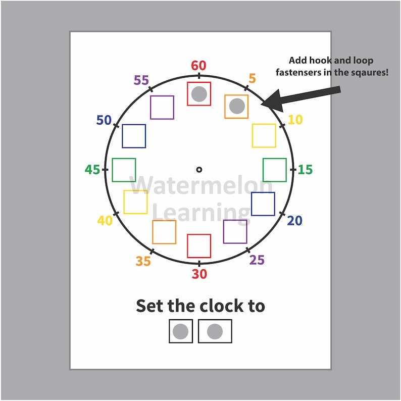 Build a Clock and Learn to Tell Time - Etsy