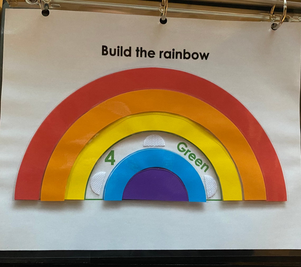 Build A Rainbow - Learning Binder Page - Etsy