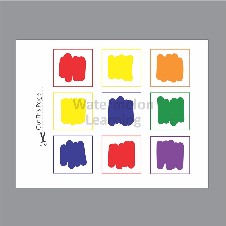 Color Mixing - Learning Binder Page - Etsy