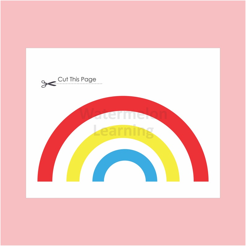 Build A Rainbow - Learning Binder Page - Etsy