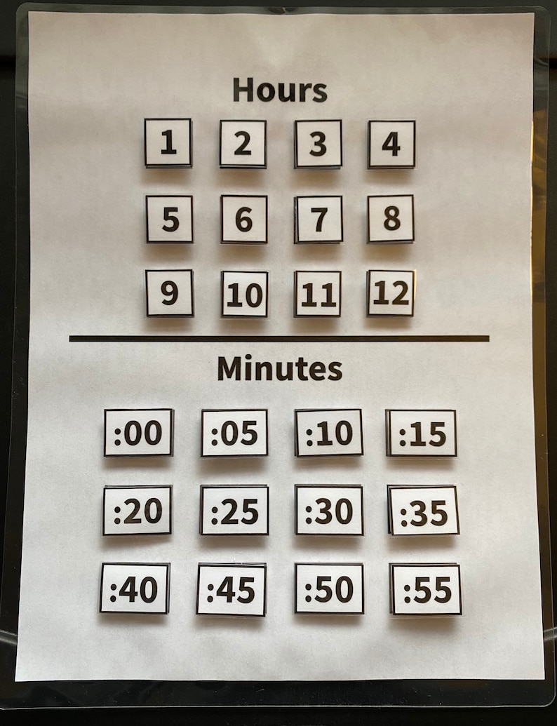 Build a Clock and Learn to Tell Time - Etsy