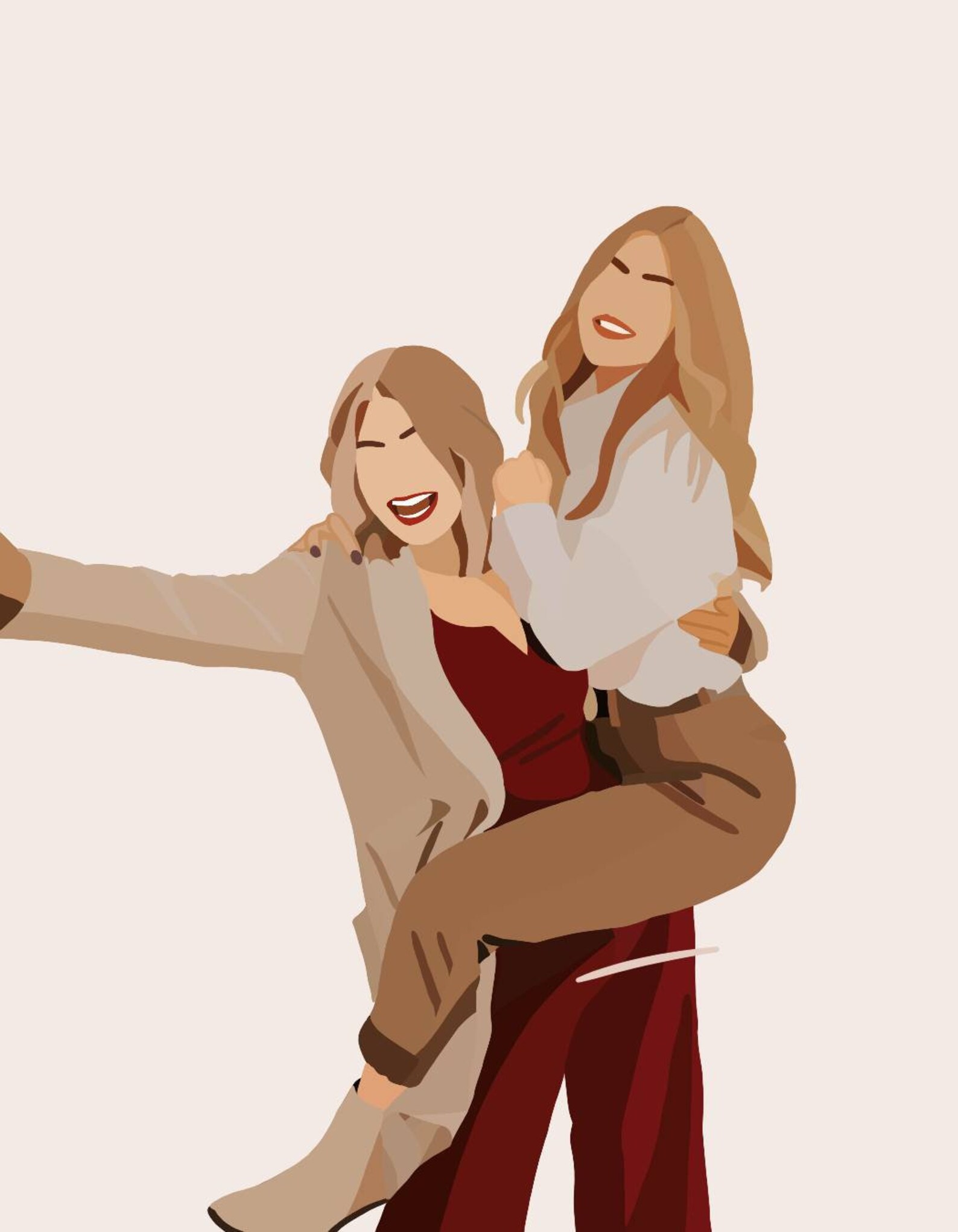 Custom Illustration. Faceless Illustration. Minimalist Custom ...