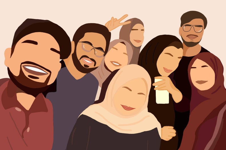 Custom Illustration. Faceless Illustration. Minimalist Custom. - Etsy