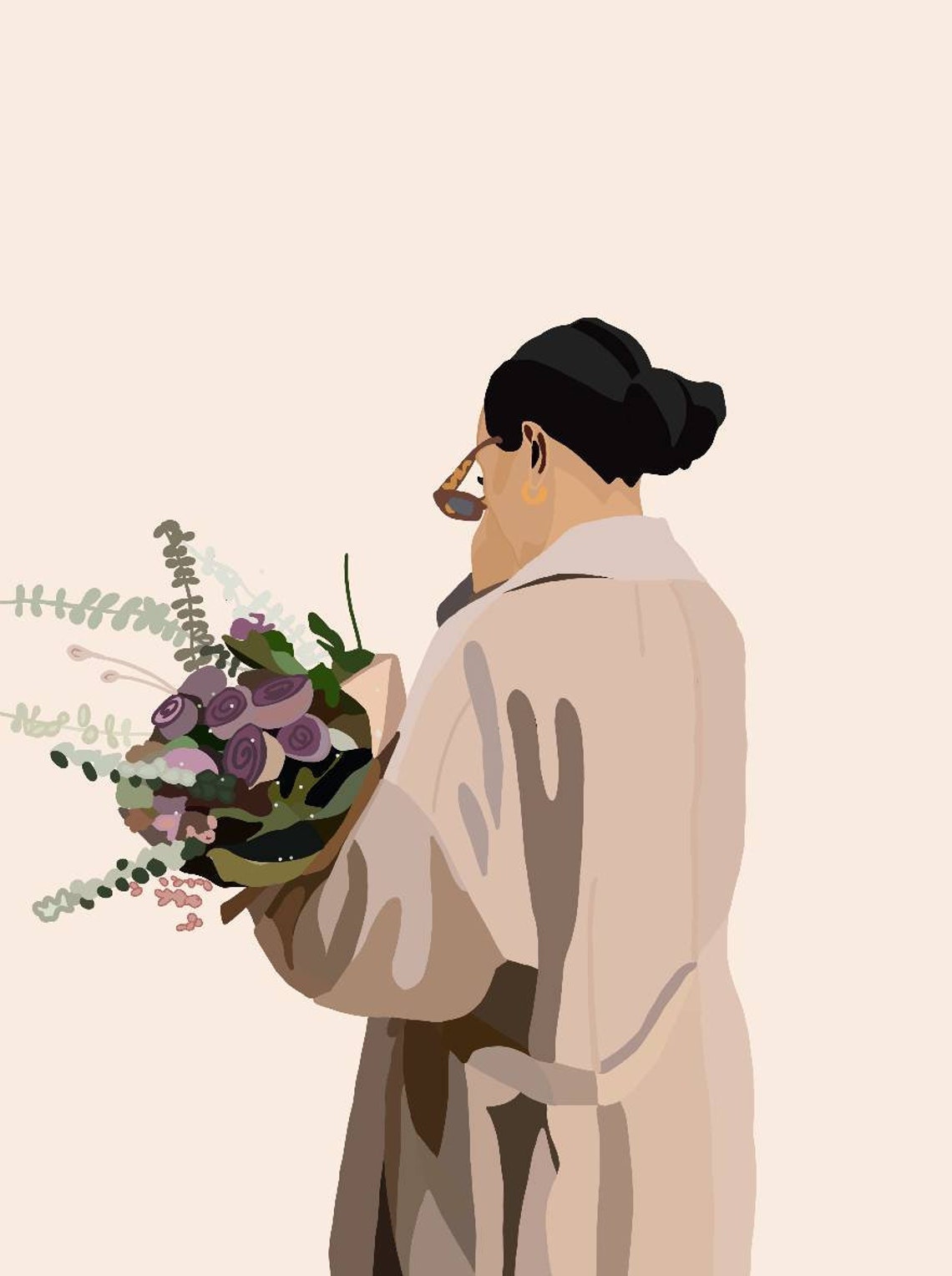 Custom Illustration. Faceless Illustration. Minimalist Custom. - Etsy