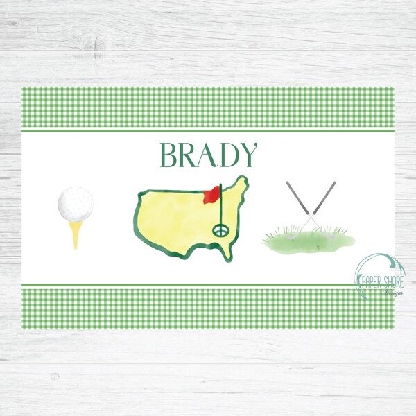 Golf Placemat - Etsy