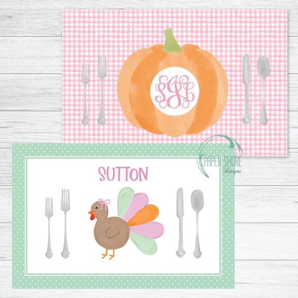 Turkey Placemats - Etsy