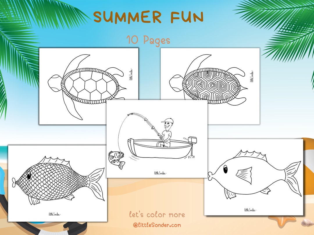 Revitalize Your Summer With 10 Vibrant and Downloadable Coloring Pages ...