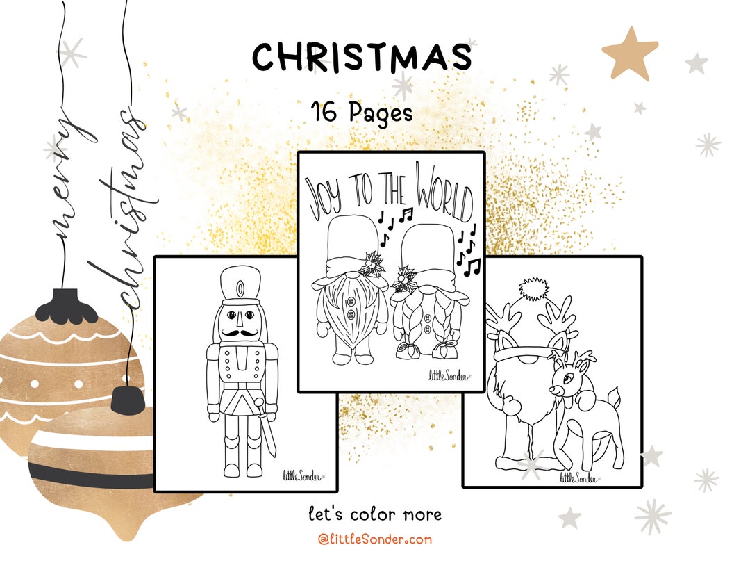 16 Magnificent Christmas Coloring Pages Full of Penguins, Elves ...