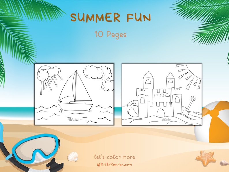Revitalize Your Summer With 10 Vibrant and Downloadable Coloring Pages ...