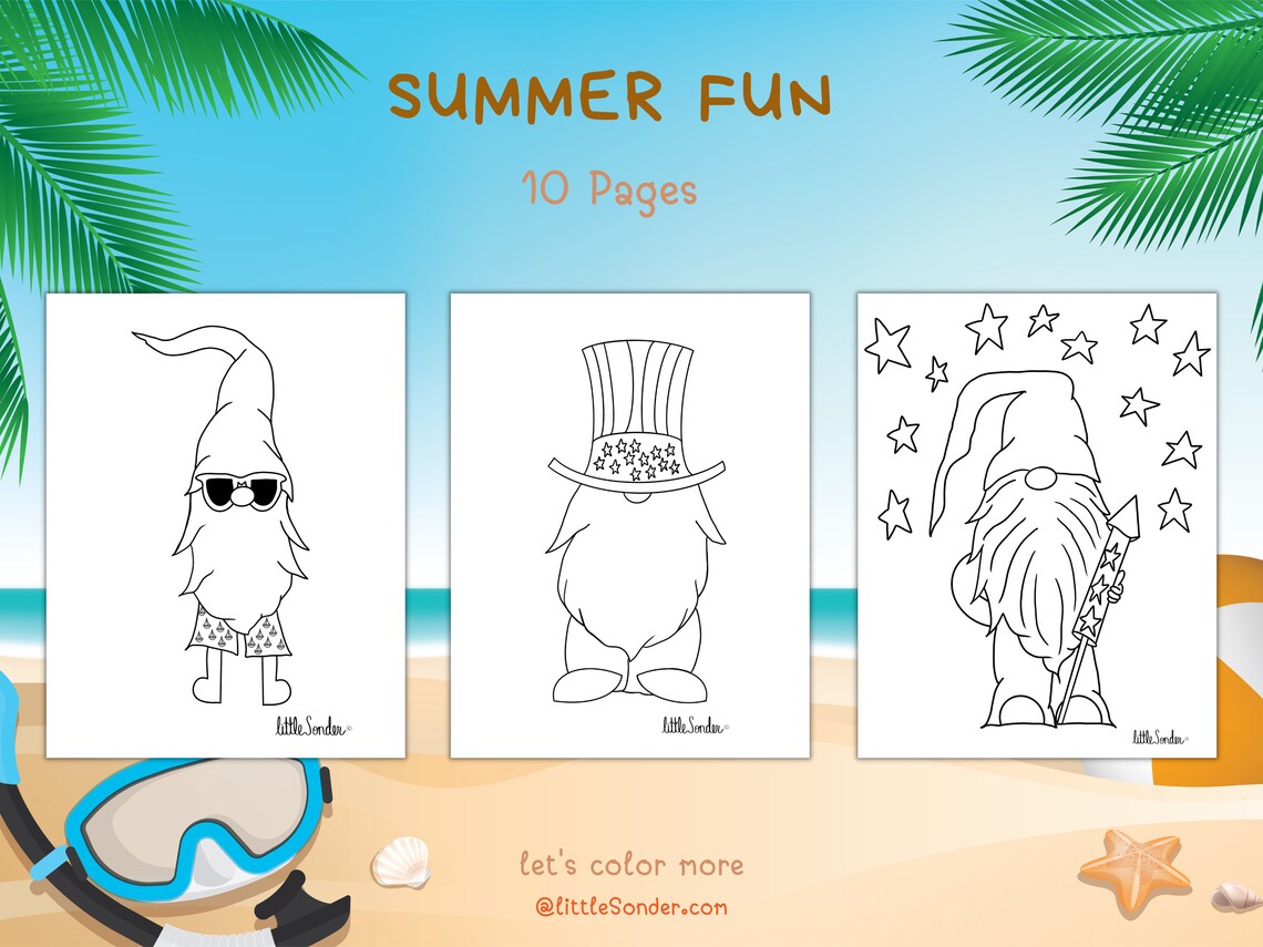 Revitalize Your Summer With 10 Vibrant and Downloadable Coloring Pages ...