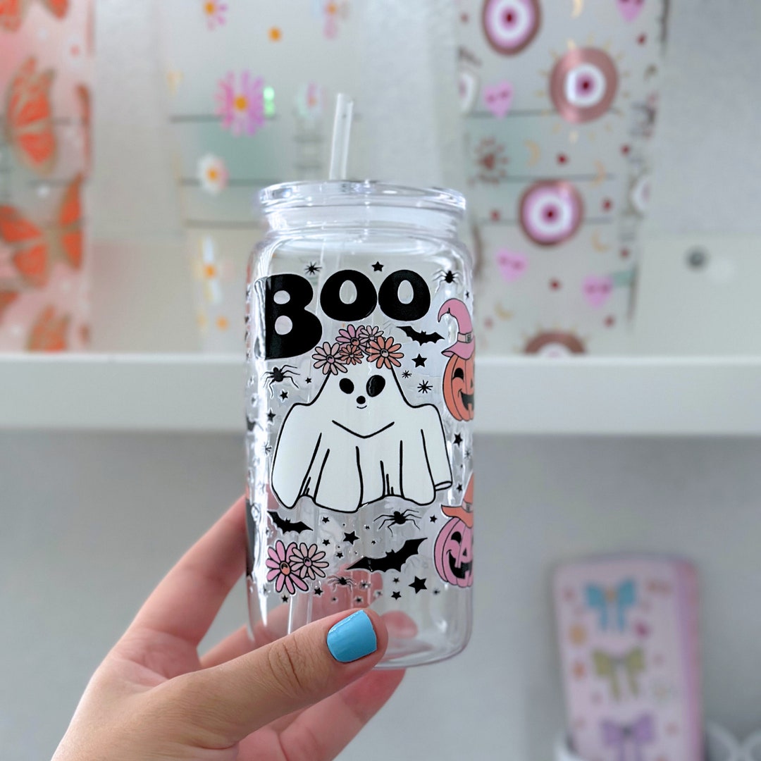Spooky Halloween Girly Cup, Libbey 16oz Acrylic Plastic, Acrylic Beer ...